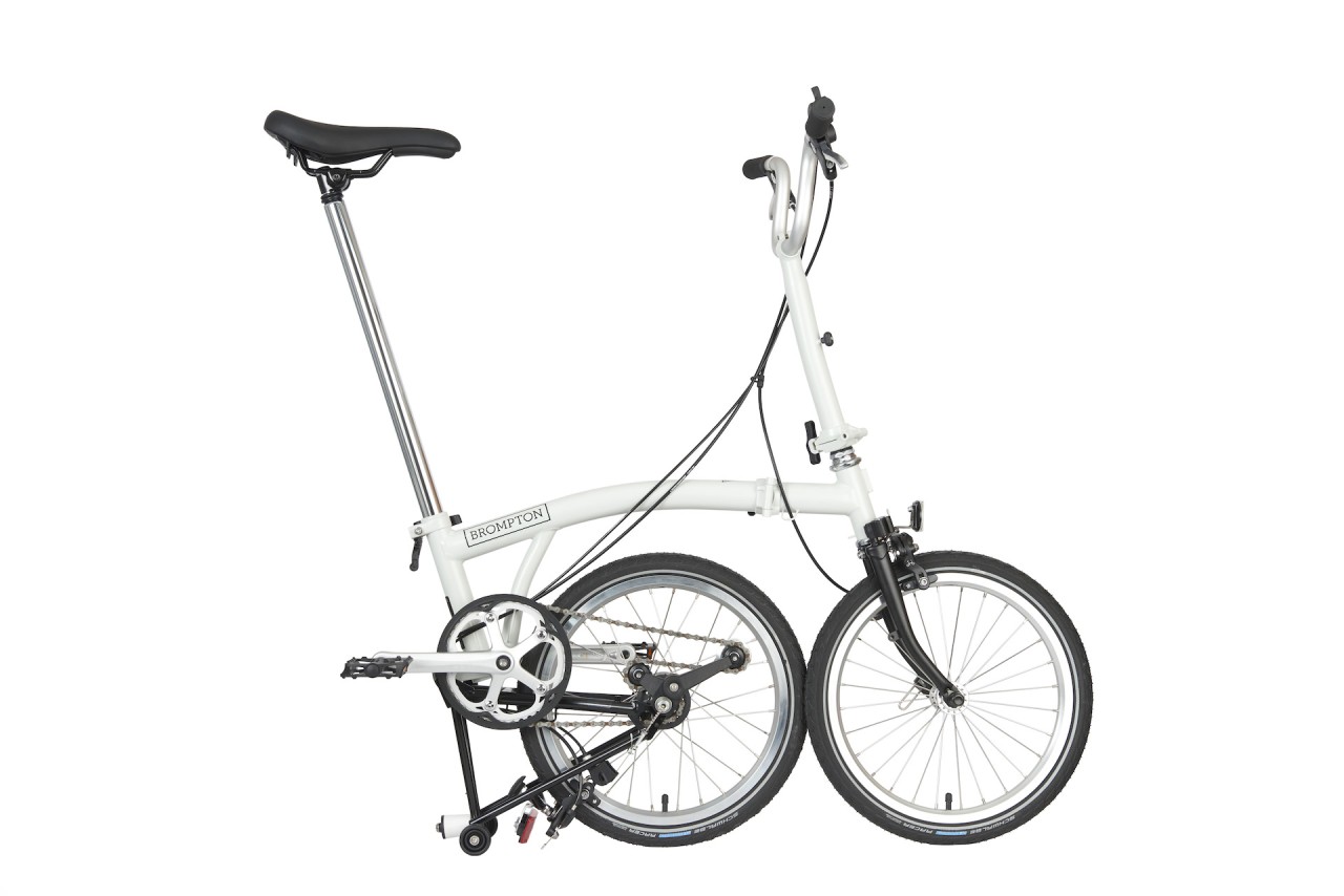 Brompton A-Line weiss | 16-18 Zoll | Radgrösse | Falträder | BOXBIKE