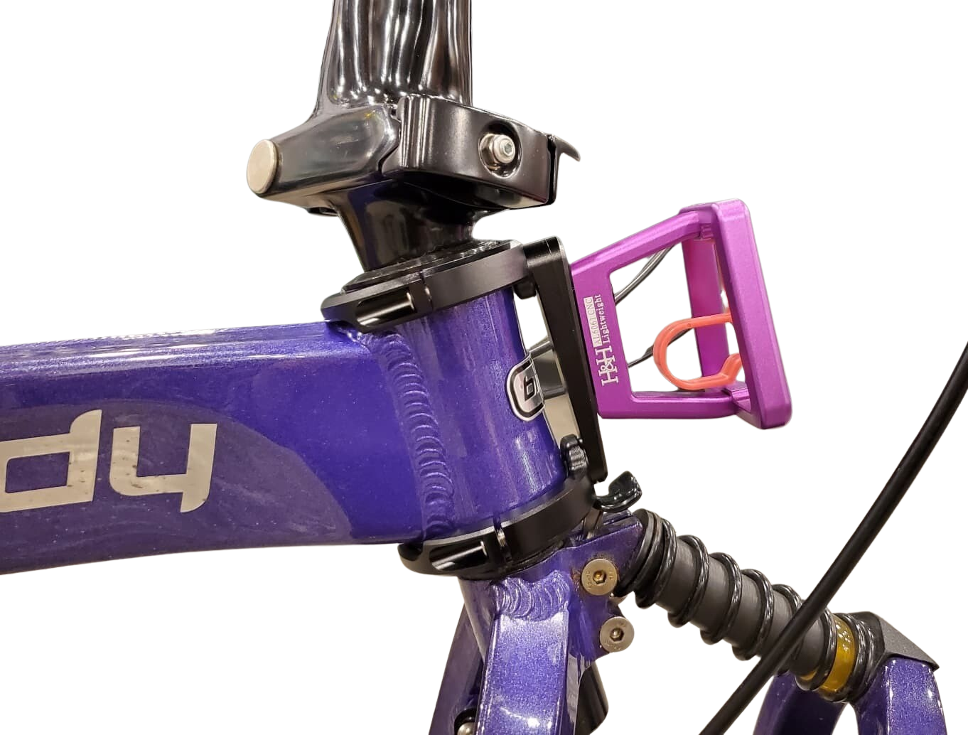 H&H Front Carrier Block Adapter for BIRDY II Black | Gepäckträger ...