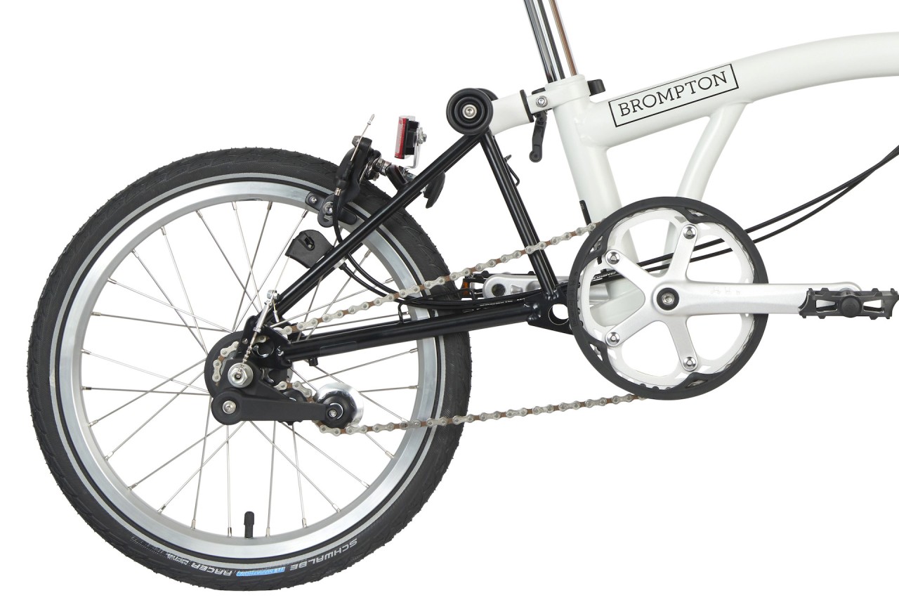 Brompton A-Line weiss | 16-18 Zoll | Radgrösse | Falträder | BOXBIKE